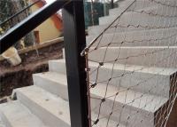 China 7 X 19 Steel Cable Netting Ferruled Type  X Tend Steel Mesh 80x80mm for sale