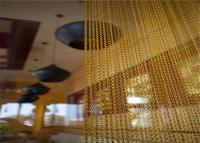 China Hanging Door Aluminium Chain Fly Screen 2.0mm Metal Chain Link Curtain for sale