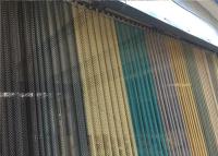 China 1.2mm Aluminium Chain Fly Screen Curtain 8x8mm Cascade Coil Architectural Drapery for sale