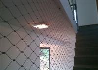 China Customized Mesh Facade Steel Wire Rope Netting 80x80mm Weather Proof for sale