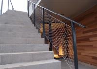 China Flexible Protection Safety Stainless Steel Cable Net 30*30mm Erosion Resistant for sale