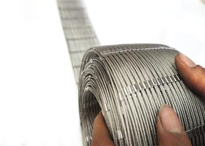 China Aisi 316 Flexible Stainless Steel Cable Mesh 2.0mm Ferruled Cable Webnet for sale