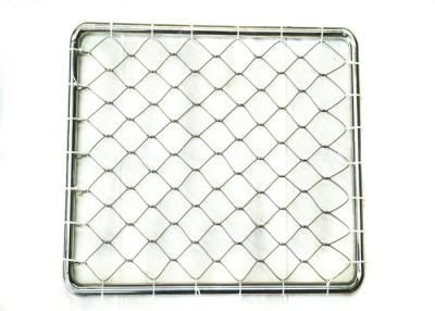 China Outdoor aisi304L SS Wire Rope Mesh Steel Mesh For Climbing Plants 2.0m High for sale