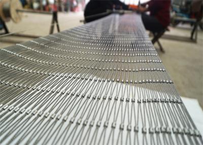 China Multifunctional AISI304 Stainless Steel Wire Rope Mesh Netting 60*60mm Theftproof for sale