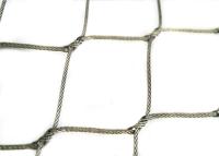 China 60x60mm SUS304L Stainless Steel Ferrule Rope Mesh Diamond Hole 1.6mm for sale