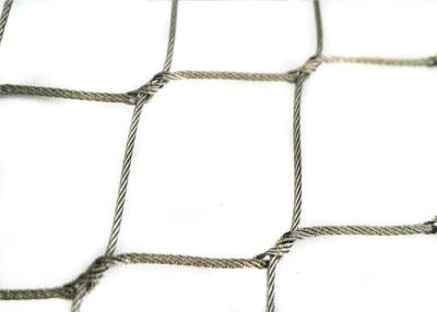 China 60x60mm SUS304L Stainless Steel Ferrule Rope Mesh Diamond Hole 1.6mm for sale
