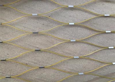 China Anti Falling 1*2m Stainless Steel Wire Rope Mesh SUS304 For Shopping Market for sale