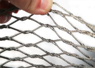 China 80x80mm Flexible Stainless Steel Rope Mesh for sale