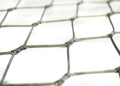 China Pliability 7x7 Stainless Steel Aviary Mesh SUS316 Stainless Steel Cable Net for sale