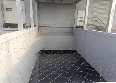 China 7 X 19 Steel Cable Netting Ferruled Type  X Tend Steel Mesh 80x80mm for sale