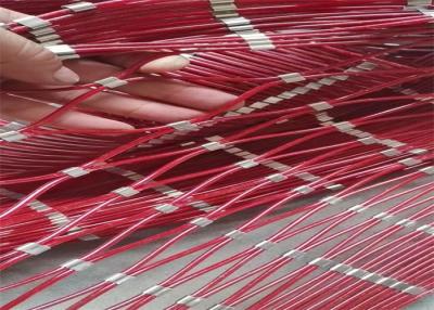 China 100x100mm Stainless Steel Ferrule Rope Mesh Product 5.0mm For Plant Trellis for sale
