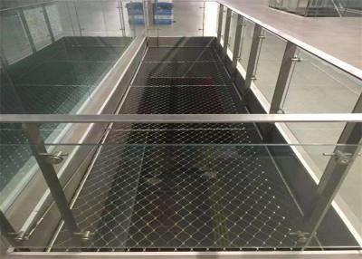 China Inox 316 304 Stainless Steel Wire Rope Net 60x60mm Architectural Cable Mesh for sale