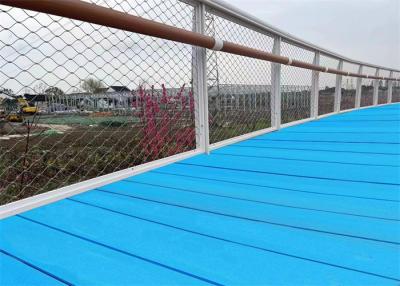 China AISI304 Stainless Steel Cable Mesh 60mm Diamond Shape For Staircase for sale