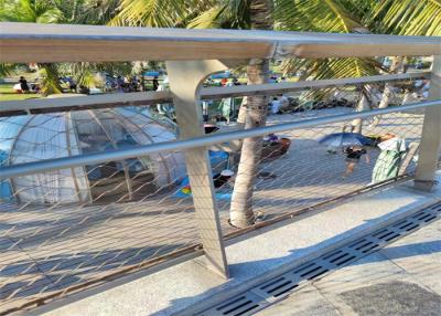 China AISI 304 Balustrade Railing Stainless Steel Mesh Net Flexible Steel Mesh for sale