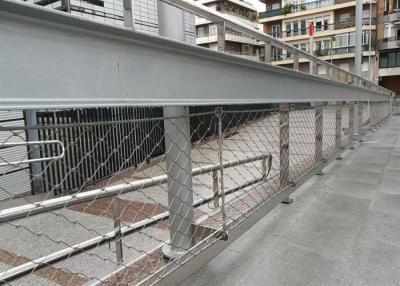 China Balcony Balustrade Infill Flexible Stainless Steel Cable Netting 1.5mm for sale
