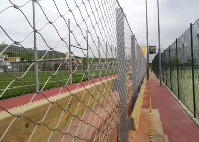 China 7 X 7 Stainless Steel Ferrule Rope Mesh Light X Tend Cable Mesh 80x80mm for sale