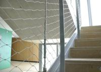 China Soft 1.6mm  Balustrade Wire Rope Netting Ferruled Mesh Type High Tensile for sale