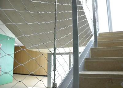 China Soft 1.6mm  Balustrade Wire Rope Netting Ferruled Mesh Type High Tensile for sale