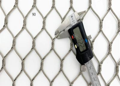 China Expanded 304 316 Stainless Steel Rope Wire Mesh 200x200mm High Toughness for sale
