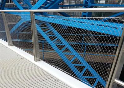 China Corrosion Resistance AISI316L Steel Wire Rope Netting 60 Degree Angle for sale