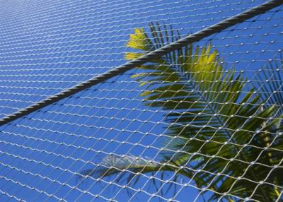 China Anti Corrosion 1.2mm Bird Aviary Mesh 30x30mm SS Wire Rope Netting for sale