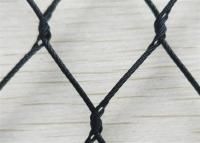 China Flexible 1.5mm Black Oxide Wire Rope Mesh SUS316 Aviary Wire Netting for sale