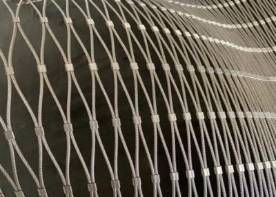 China SS304 7x7 Stainless Steel Rope Mesh Netting High Tensile Strength for sale