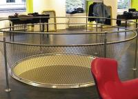 China Customizable Black 1.6mm 316 Stainless Steel Cable Netting For Guardrail for sale