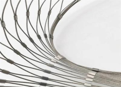 China Rustproof SS Rope Mesh 1.2mm Reinforcing Metal Mesh For Climbing Plants for sale