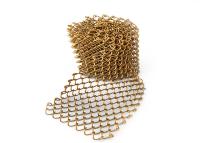 China SS304  Metal Coil Drapery Curtain 1.5mm  Hanging Mesh Fireplace Screens 5x5mm for sale