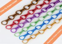 China Decoration 12x24mm Aluminium Chain Fly Screen Corrosion Resistance for sale