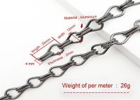 China 1.6mm Aluminium Chain Link Fly Screens For Partition Wall Customizable for sale