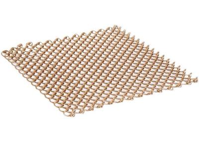 China Customized Metal Decorative Mesh  Fireplace Wire Mesh Curtain 6x6mm for sale