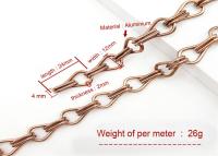 China Customized Aluminium Insect Door Chain Screen Curtain Corrosion Proof for sale