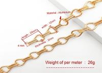 China 1.7mm Aluminium Alloy  Metal Decorative Mesh Metal Chain Link Door Curtain for sale