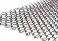 China 6x6mm Metal Coil Drapery Curtain Ornamental Wire Mesh For Fireplace Screens for sale