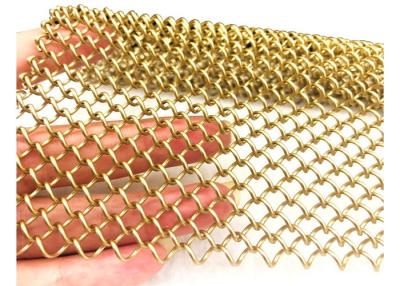 China SGS 1.6mm Hanging Metal Mesh Curtains Room Divider Corrosion Resistant for sale