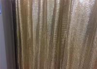 China SGS Flexibility Sequin Aluminum Mesh Fabric 6mm Customized Size for sale