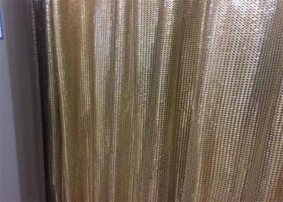 China SGS Flexibility Sequin Aluminum Mesh Fabric 6mm Customized Size for sale