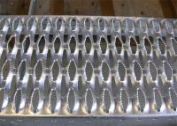 China Anti Skid 	300x3000mm Metal Perforated Sheet  Steel Stairs Treads For Platform for sale
