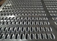 China Crocodile Mouth Type 2.5mm Metal Perforated Sheet Anti Skid For Stairs Mesh for sale