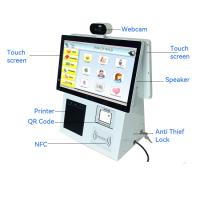 China LUNSUN 15.6-inch Dual Screen POS System with J4125 CPU, 4GB RAM, 128GB SSD for Retail Stores for sale