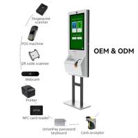 China 32 Inch Floor Stand Self-Service Kiosk with 10-Point Touch Screen, NFC Payment, and 4GB RAM for Restaurant and Retail Applications for sale