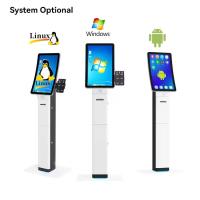 China 23.6/32 Inch Interactive Self-Service Payment Kiosk with Touch Screen, J4125 CPU and 4GB RAM for Hotel Check-in for sale
