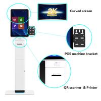 China 23.6/32 Inch Interactive Self-Service Payment Kiosk with Touch Screen, J4125 CPU and 4GB RAM for Hotel Check-in for sale