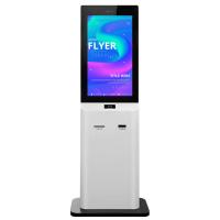 China 21.5 Inch Floor Standing Touch Screen Self-Service Hotel Check-in Kiosk with 4GB RAM and 128GB SSD for sale