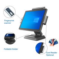 China LUNSUN 15+9.7 Inch Dual-Screen POS System with 4GB RAM 128GB SSD - Windows/Android/Linux for sale