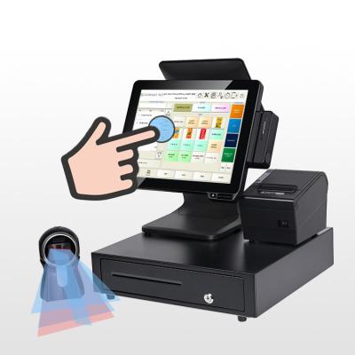 China LUNSUN 15-inch All-in-One POS Terminal with 1024×768 Touch Screen, J4125 CPU, and Multi-OS Support for Restaurants for sale