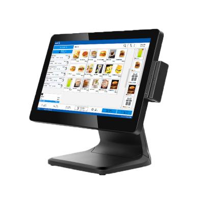 China 15.6 Inch All-in-One POS System with 1024×768 Touch Screen, J4125 CPU and IPX4 Waterproof Rating for Retail for sale
