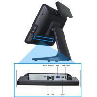 China LUNSUN 15.6-inch All-in-One POS System with Dual Screen, J4125 CPU, and Windows/Android OS Options for sale